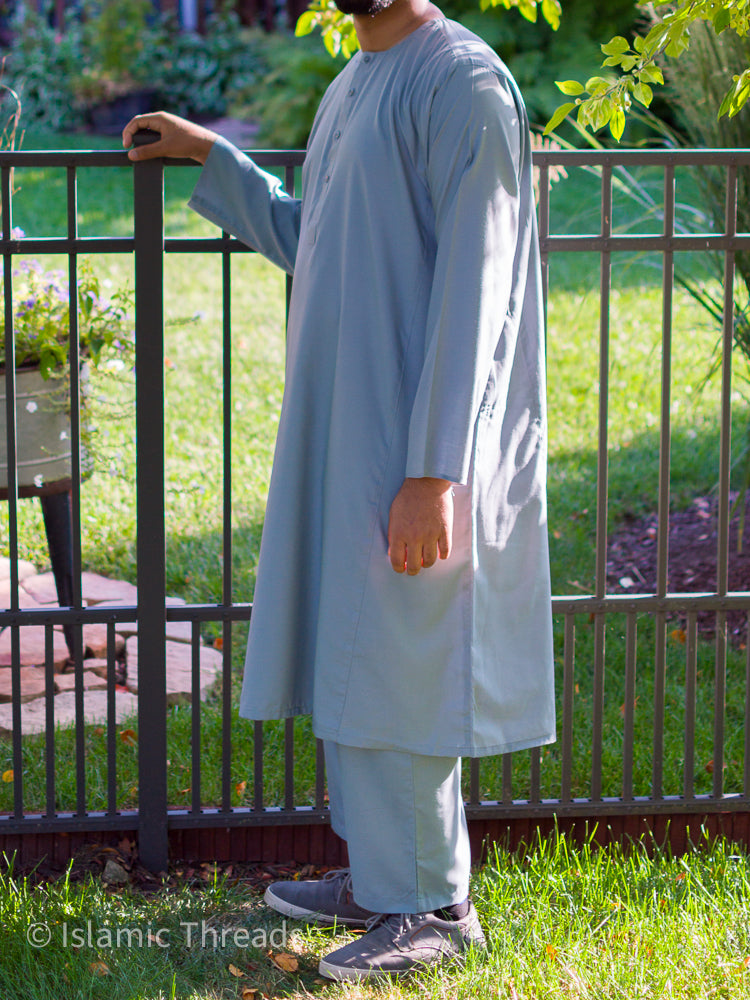 Thobe Set - Silver Grey – Islamic Threads